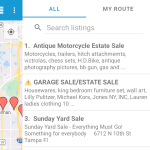 Yard Sale Treasure Map – Chart your course to yard sale treasure!