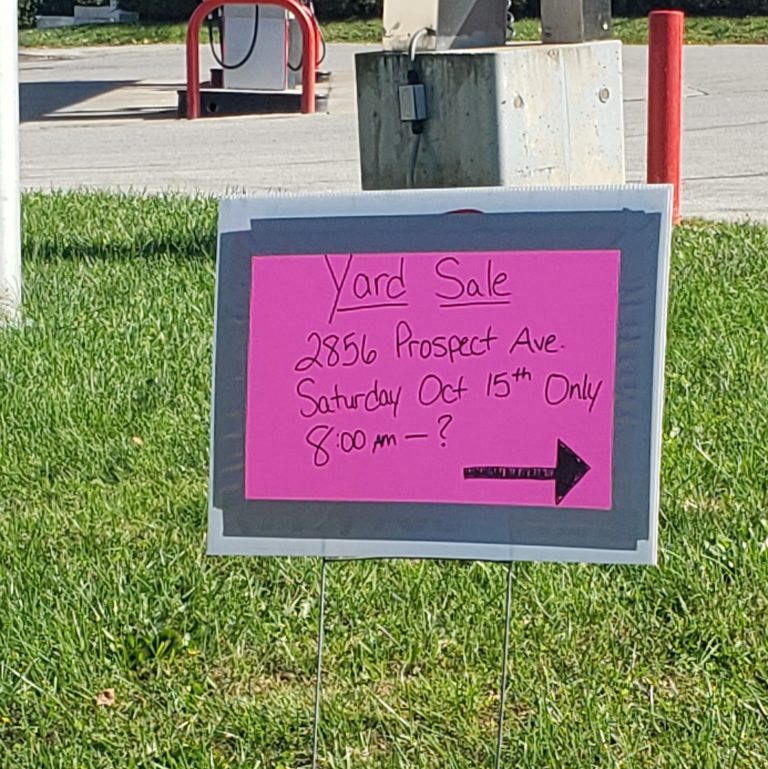 Make the Most Out of Your Yard Sale Sign – Yard Sale Treasure Map